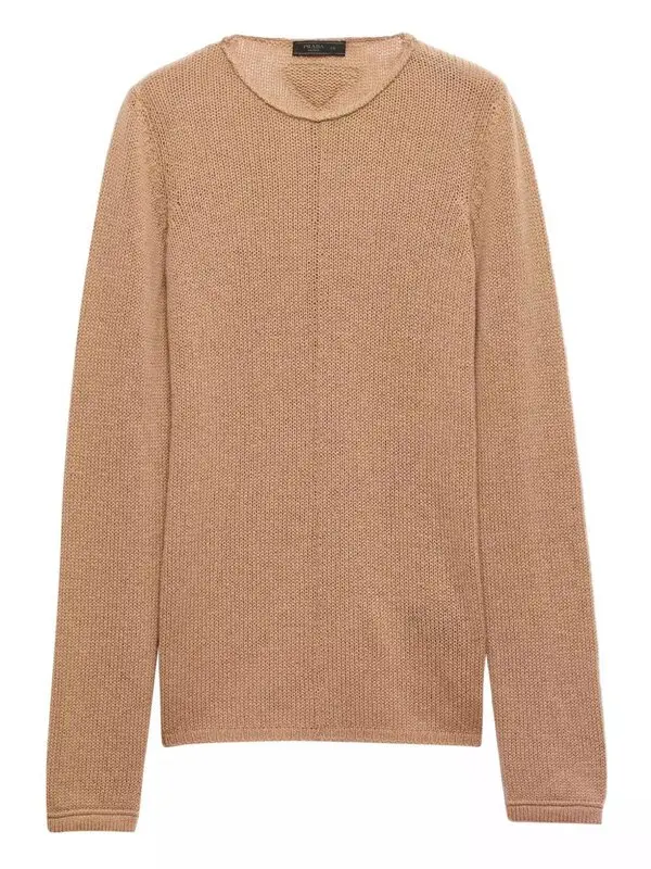 Prada Cashmere Crew-neck Sweater - Brown