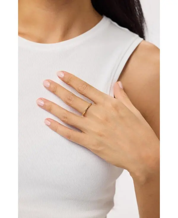ANA LUISA Solid Circles Band Ring