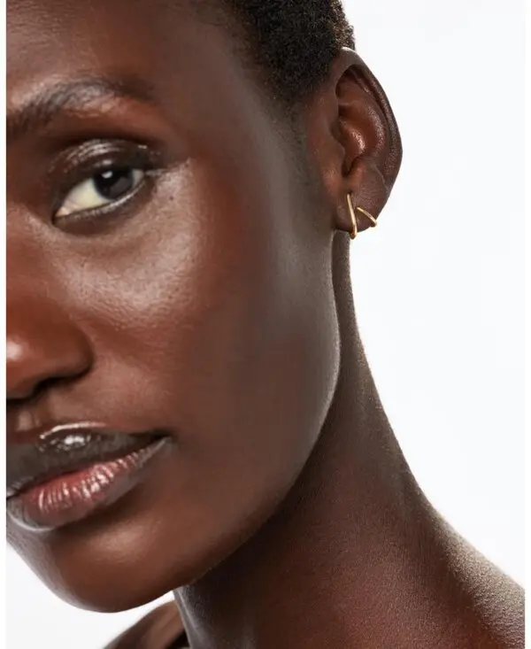 ANA LUISA Solid Aurora Huggie Stud Earrings