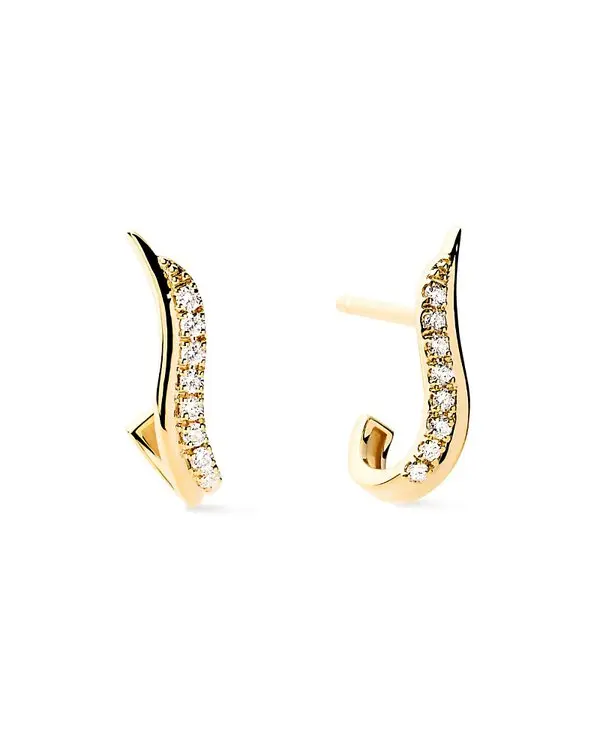 ANA LUISA Flame Stud Earrings - Gold