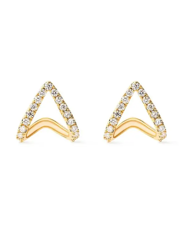 ANA LUISA Velora Huggie Studs - Gold