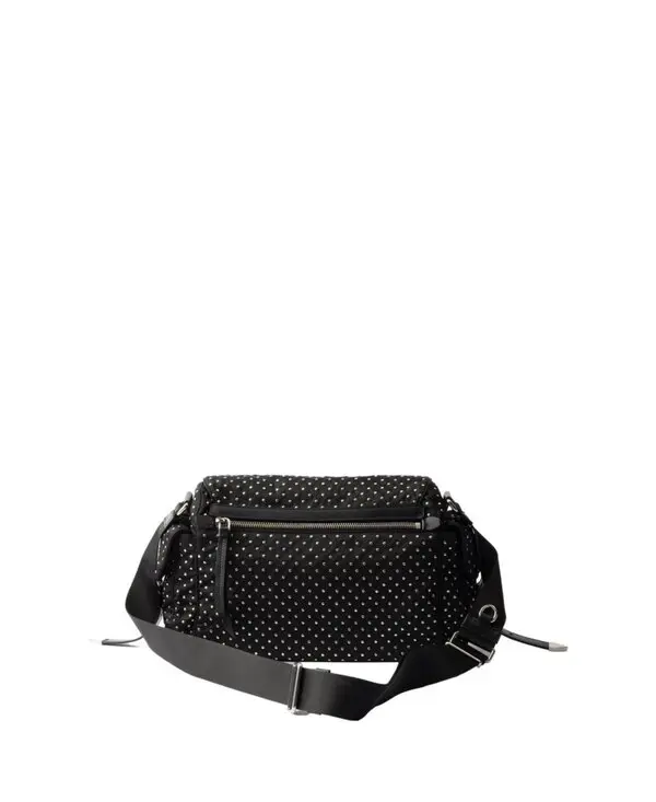 Prada Re-nylon Studded Shoulder Bag