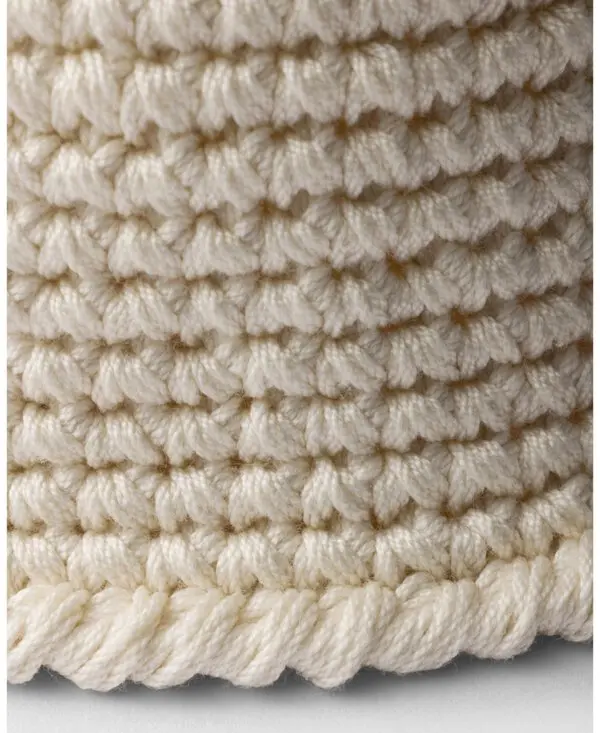 Prada Crochet Bucket Hat - Neutral
