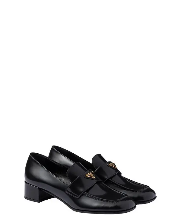 Prada Brushed Leather Loafers