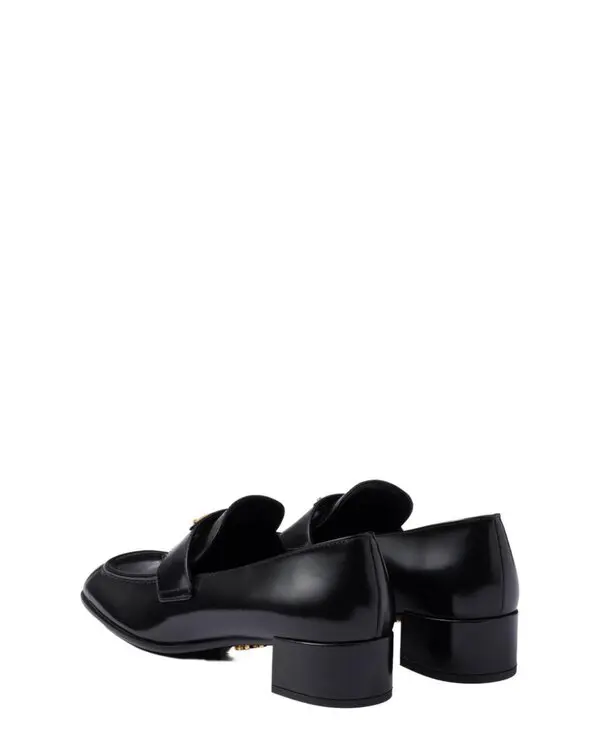 Prada Brushed Leather Loafers
