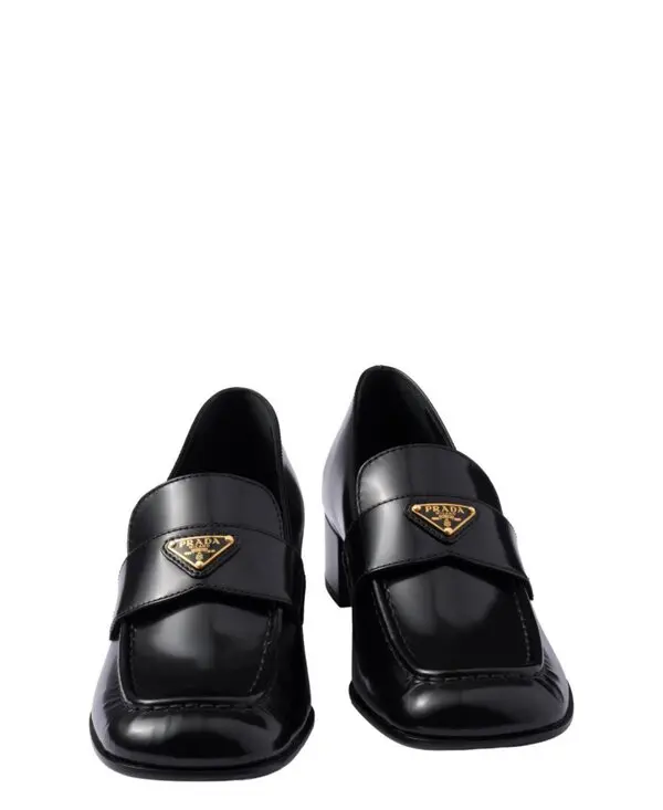 Prada Brushed Leather Loafers