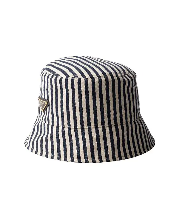 Prada Cotton Bucket Hat - Blue