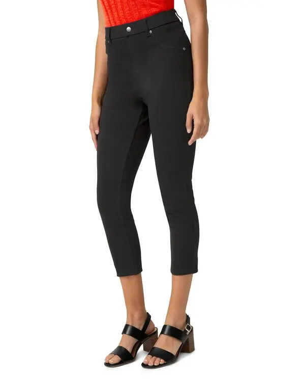 Hue High Rise Ultra Soft Denim Capri Leggings - Black