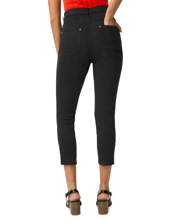 Hue High Rise Ultra Soft Denim Capri Leggings - Black