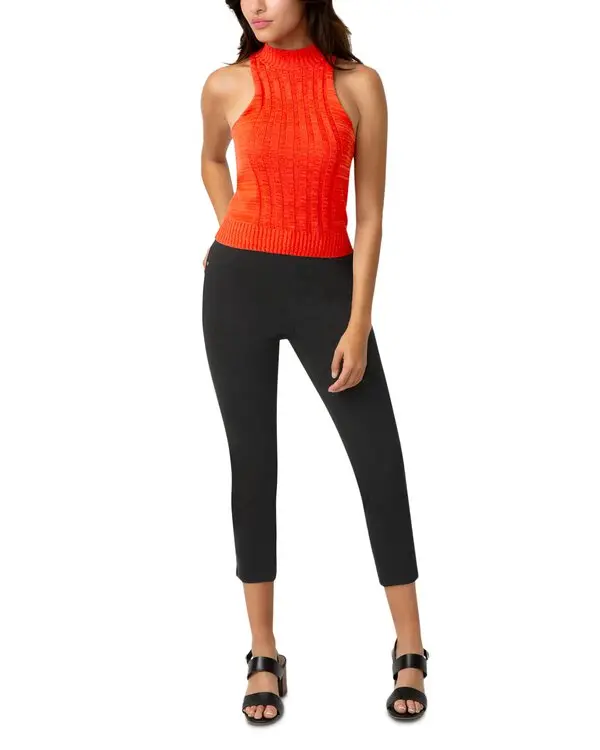 Hue High Rise Ultra Soft Denim Capri Leggings - Black