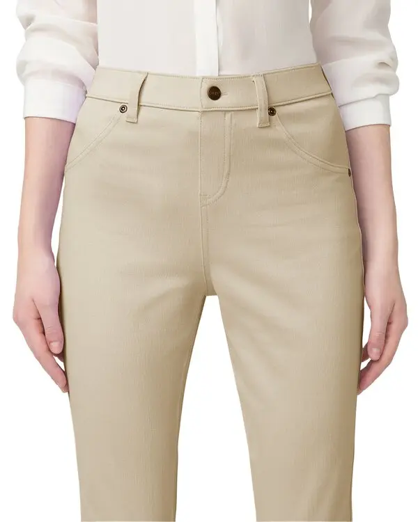 Hue High Rise Ultra Soft Denim Capri Leggings - White Pepper