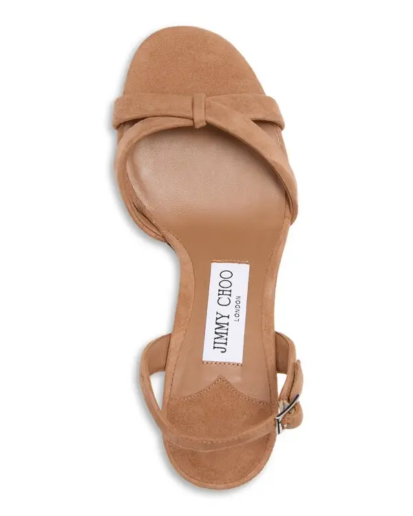 JIMMY CHOO Elsy 70 Slingback Sandals - Toffee