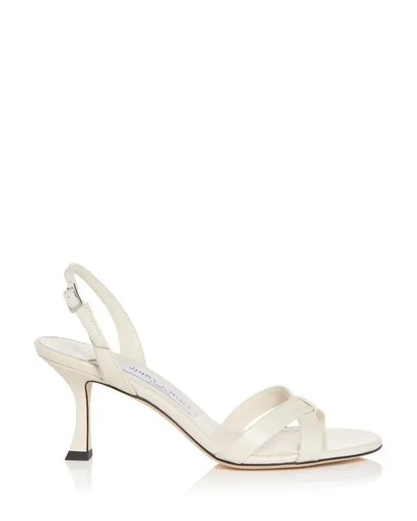 JIMMY CHOO Elsy 70 Slingback Sandals - Latte