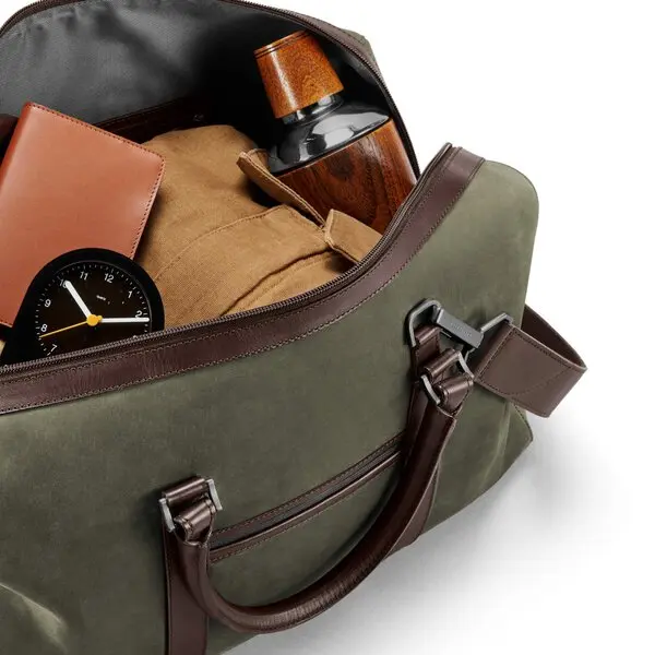 CARL FRIEDRIK Compact Leather Weekender Bag