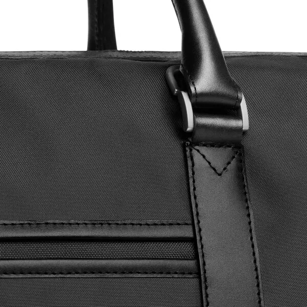 CARL FRIEDRIK Compact Nylon Weekender Bag - Black