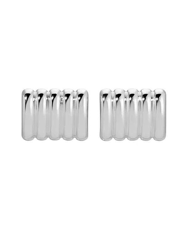 HEAVEN MAYHEM Clemmie Multi Row Stud Earrings - Silver
