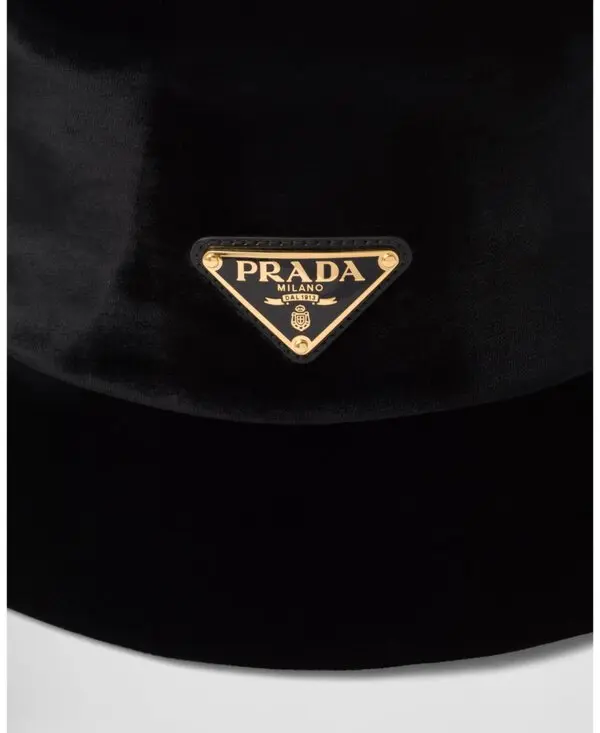Prada Velvet Bucket Hat