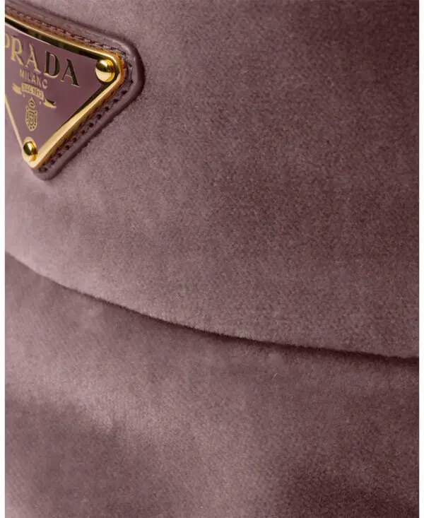Prada Velvet Bucket Hat - Pink
