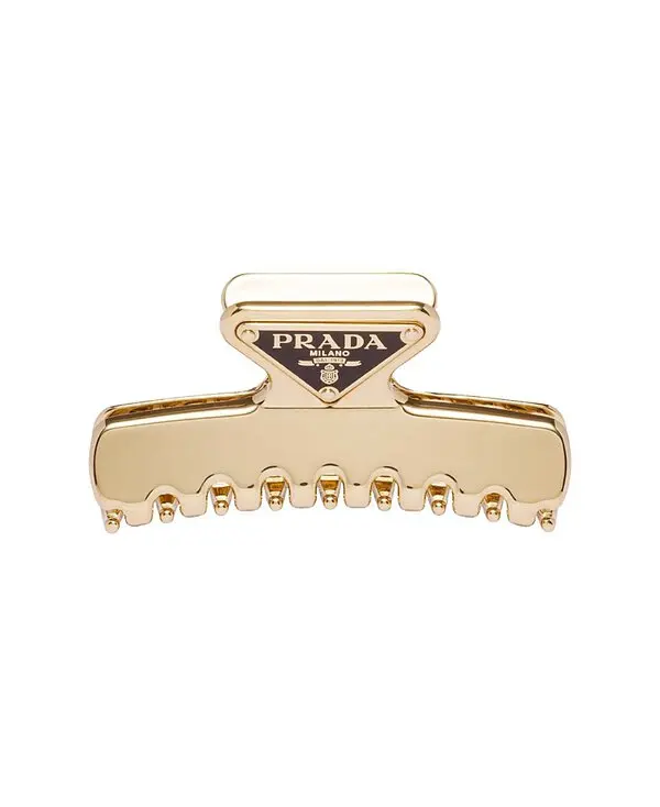 Prada Metal Hair Clip - Gold/silver