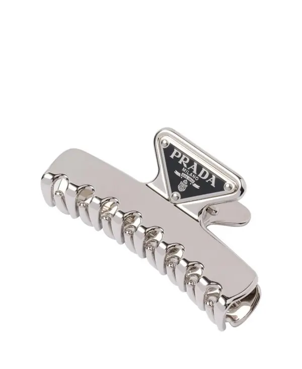 PRADA シルバー ヘアピン Prada Metal Hair Clip - Silver | Editorialist
