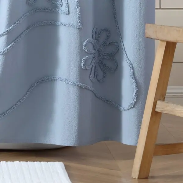 PERI HOME Retro Scroll Shower Curtain