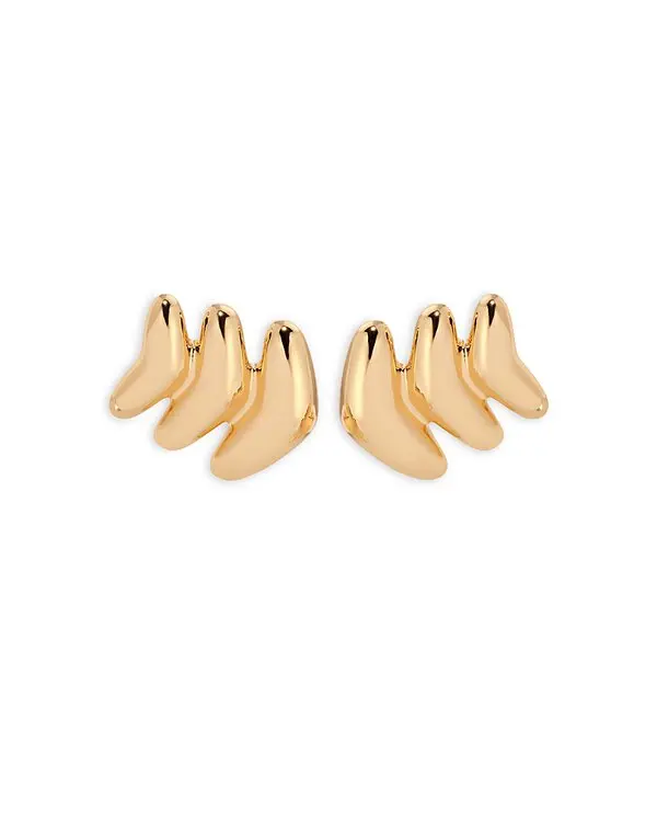 Ettika Moderna Stud Earrings - Gold