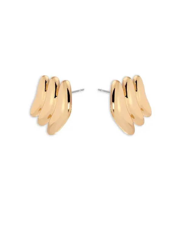 Ettika Moderna Stud Earrings - Gold