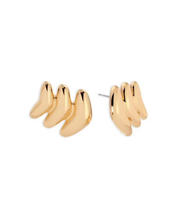 Ettika Moderna Stud Earrings - Gold