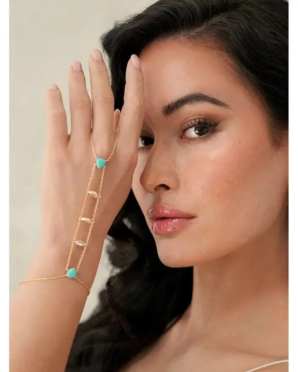 Ettika Solstice & Cubic Zirconia Hand Chain