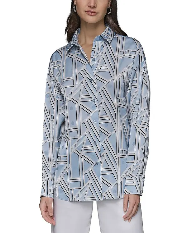 Karl Lagerfeld Paris Oversized Utility Shirt