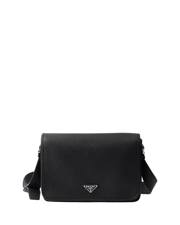Prada Leather Shoulder Bag - Black