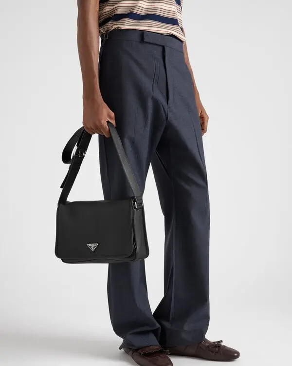 Prada Leather Shoulder Bag - Black