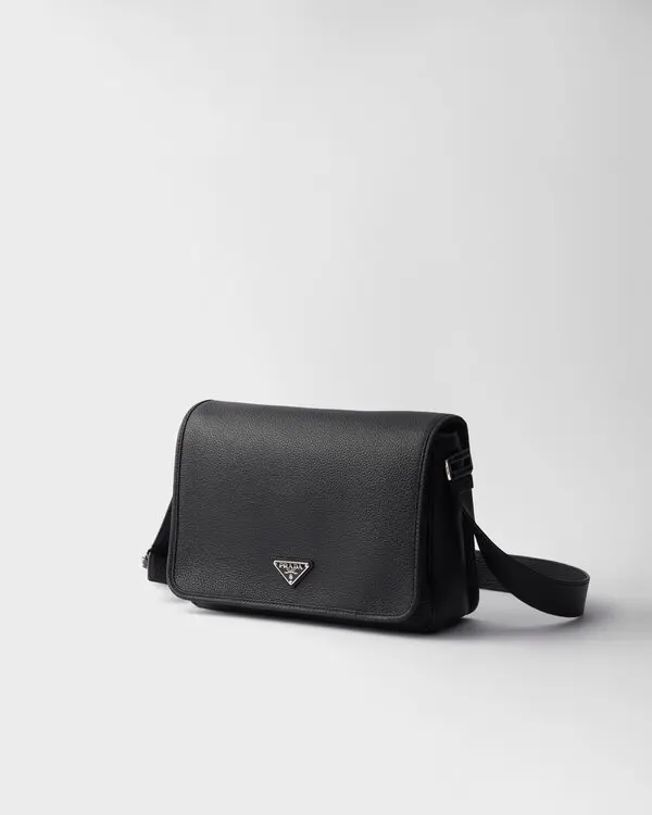Prada Leather Shoulder Bag - Black