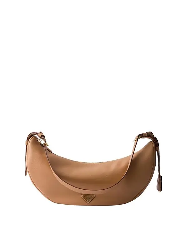 Prada Leather Shoulder Bag - Neutral
