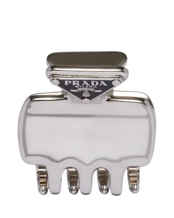 Prada Metal Claw Clip - Silver