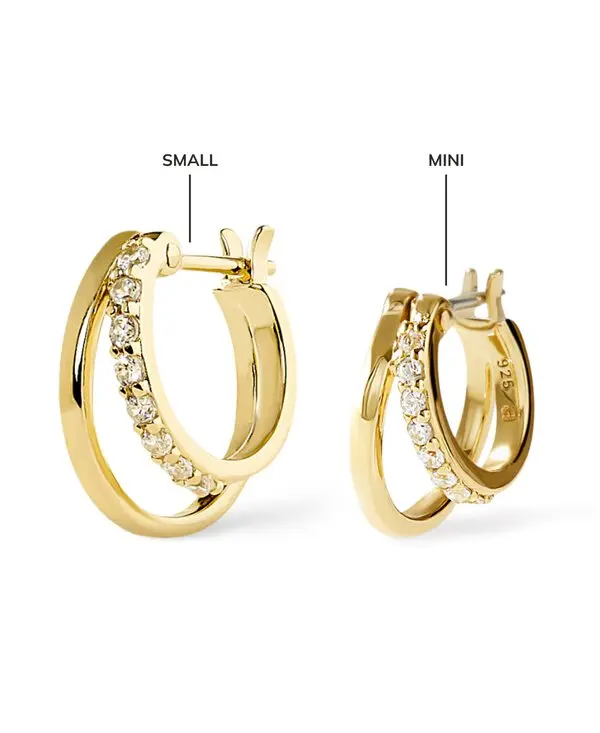 ANA LUISA Toda Mini Double Hoop Earrings