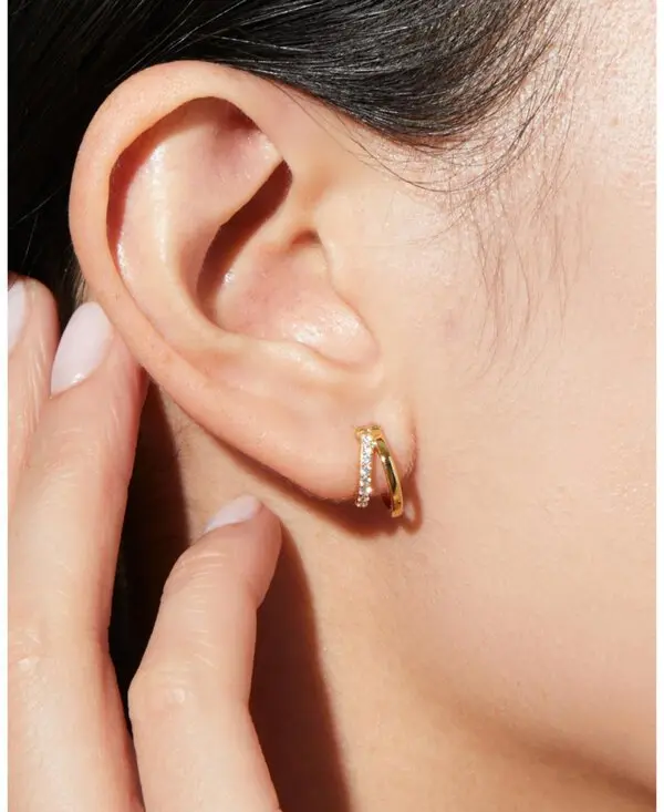 ANA LUISA Toda Mini Double Hoop Earrings