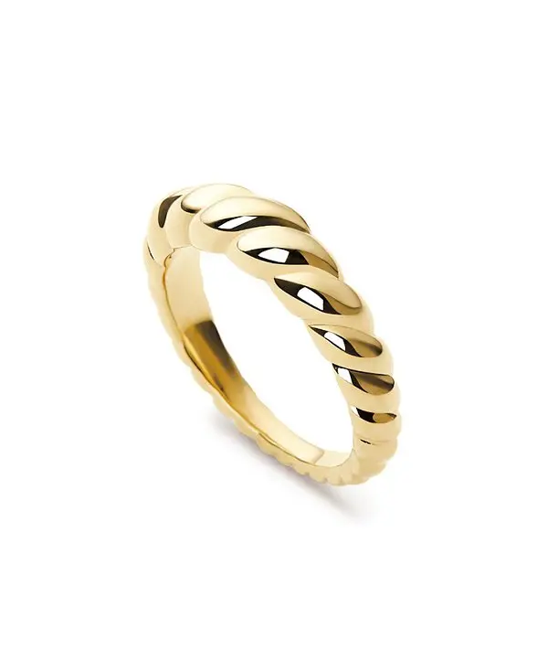 ANA LUISA Twist Slim Rope Ring - Gold