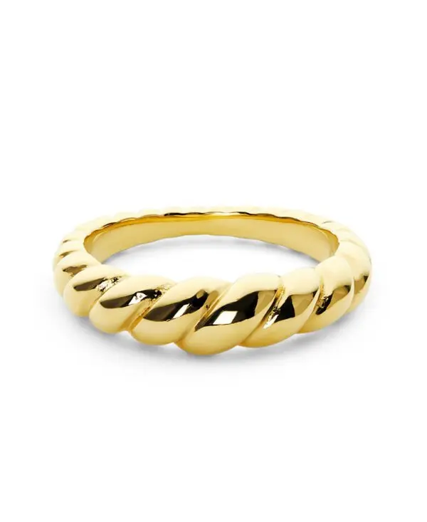 ANA LUISA Twist Slim Rope Ring