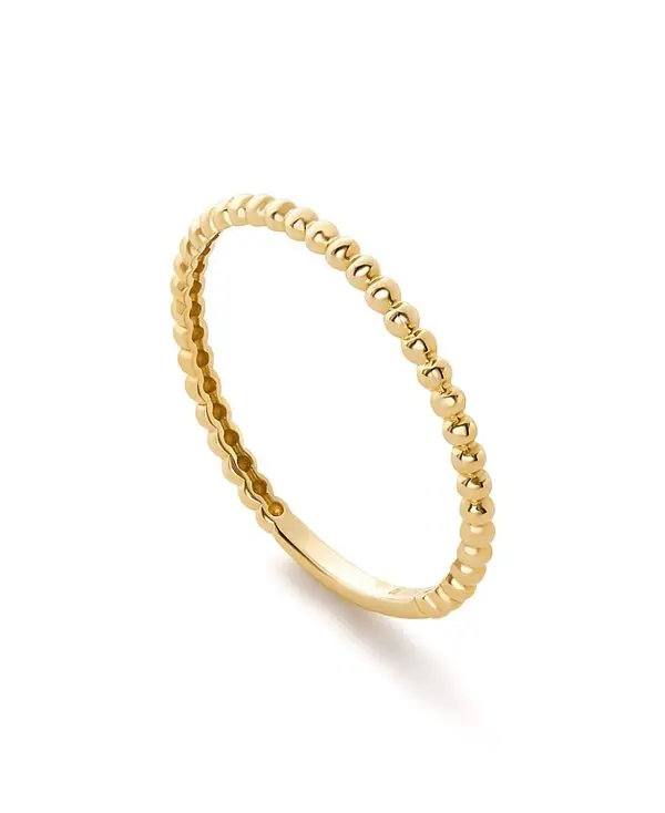 ANA LUISA Beaded Band Ring - Gold