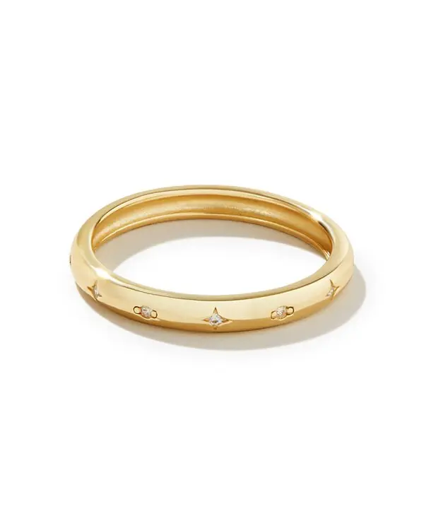 ANA LUISA Celestial Capella Band Ring - Gold