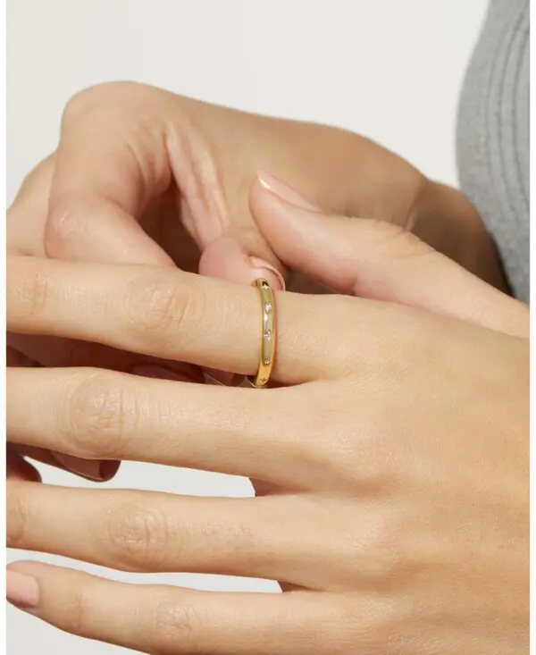 ANA LUISA Celestial Capella Band Ring