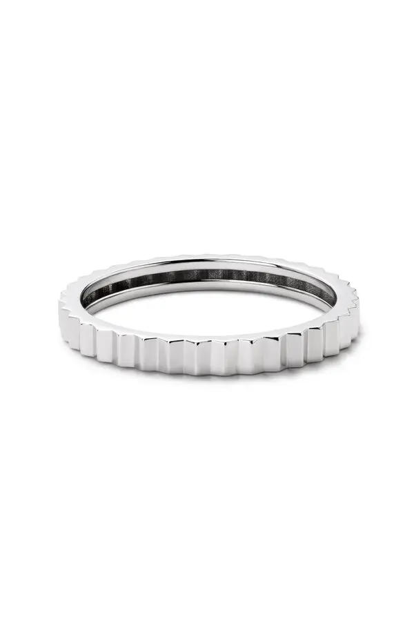ANA LUISA Solid Slim Ring - Silver