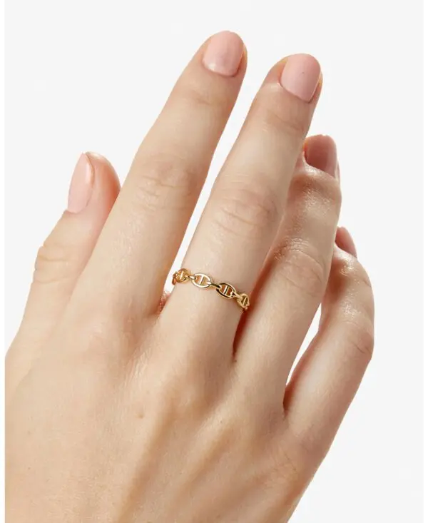 ANA LUISA Iver Anchor Chain Ring