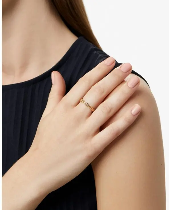 ANA LUISA Iver Anchor Chain Ring