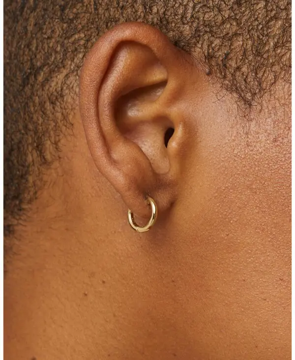 ANA LUISA Sterling Silver Mini Huggie Hoop Earrings - Gold