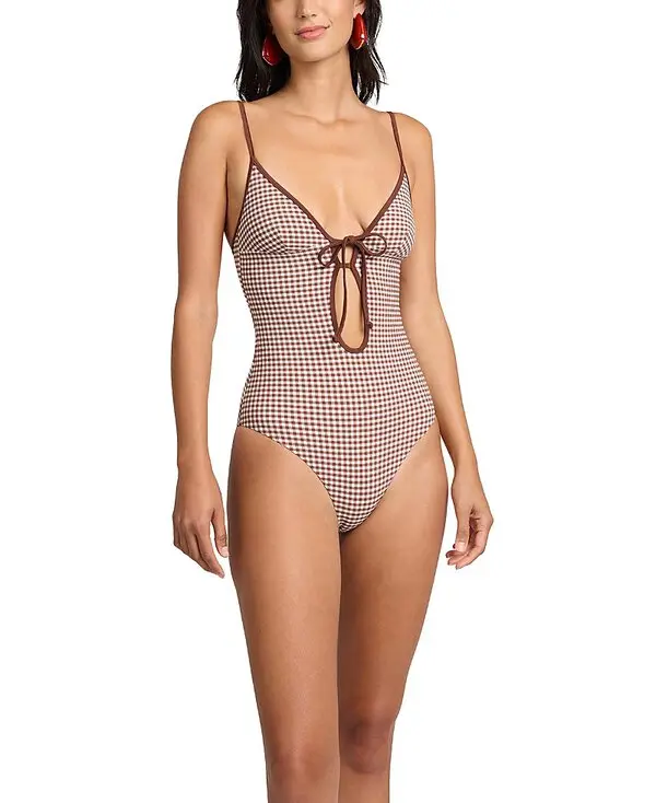 Onia Soleil One-piece Swimsuit - Cappuccino/egret