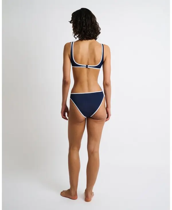 Onia Milly Bikini Bottom - Deep Navy/white