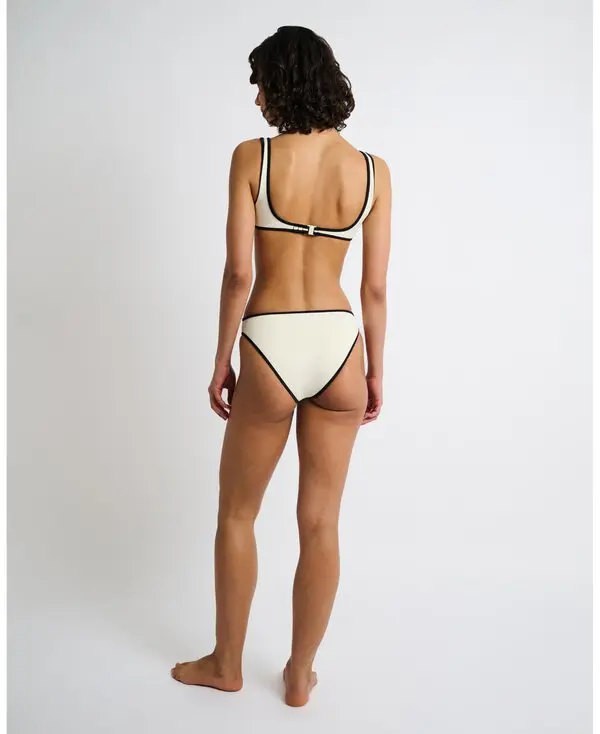 Onia Milly Bikini Bottom - Egret/black