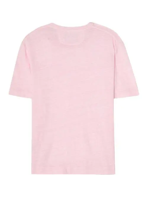 Robert Talbott Davis Linen Jersey Tee - Pink